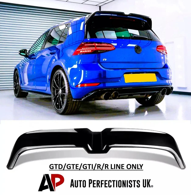 VW GOLF R GTD GTI Oettinger Style Rear Gloss Black Boot Spoiler Wing ...