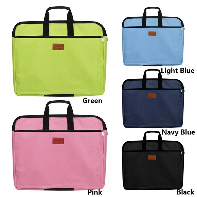 DURABLE WATERPROOF A4 Size Files Bag Double Layers File Folder Handbag ...