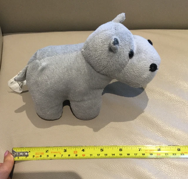 MIRI MOO RMS International Teddy Bear Hippo Blue Grey 8” £6.90 ...