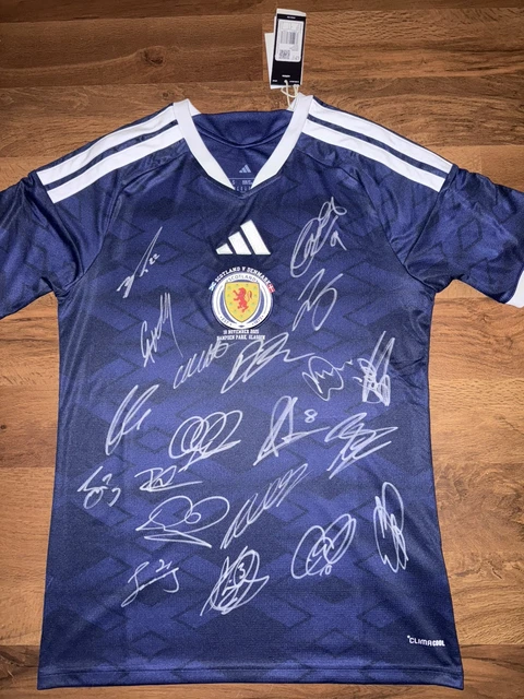 SIGNED OFFICIAL SCOTLAND Shirt World Cup 25/26 Proof Denmark £735.55 ...