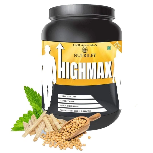 AYURVEDA HIGH MAX Body Growth Supplement 500g Height Growth Powder Pack ...