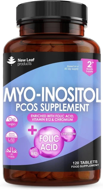 MYO-INOSITOL PCOS SUPPLEMENT - Myo Inositol Tablets + Folic Acid, B12 ...