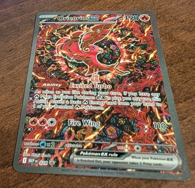 ORICORIO EX MEP 024 Mega Evolutions Ultra Premium Collection Black Star ...