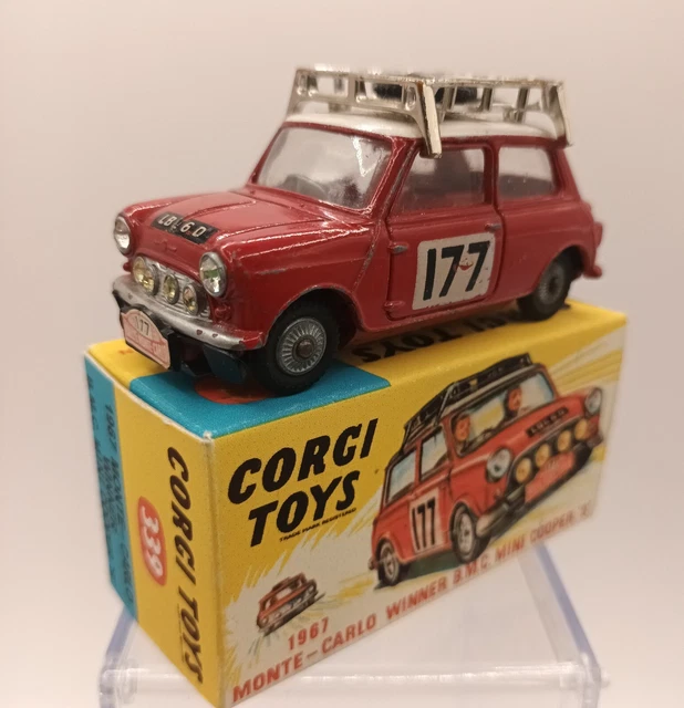 VINTAGE CORGI TOYS Monte Carlo Rally BMC Mini Cooper S Reproduction Box ...