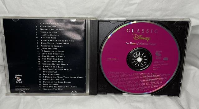 DISNEY CLASSIC SONGS 3 Cd Set 60 Years Of Magical Music 1996 $12.00 ...