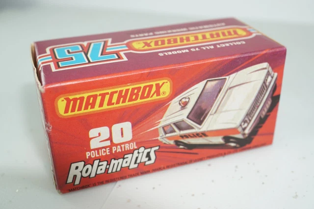 MATCHBOX ROLA-MATICS POLICE Patrol Range Rover No. 20 Boxed Diecast ...