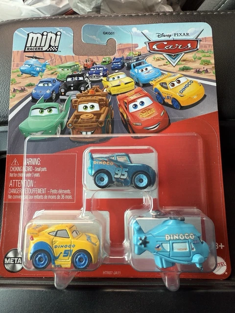 DISNEY PIXAR CARS Mini Racers ROTOR, DINOCO CRUZ RAMIREZ & LIGHTNING ...