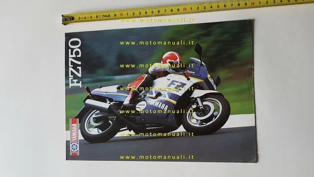YAMAHA FZ 750 1988 depliant MOTO originale brochure ITALIANO EUR 18,00 - PicClick IT
