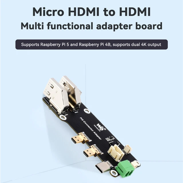 Raspberry Pi Multi Function Expansion Board Hdmi Dual 4k Output With Pi5pi4b Au 2759