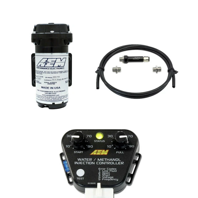 AEM PETROL/DIESEL WATER/METHANOL Injection Kit, Multi-Input Controller ...