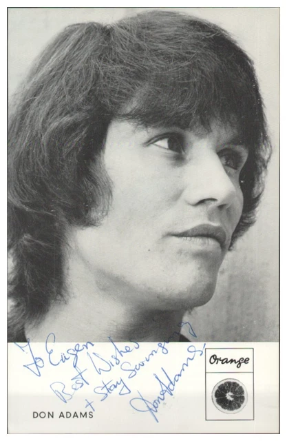 V6671/DON ADAMS CANTANTE autografa originale cartolina autografata anni ...