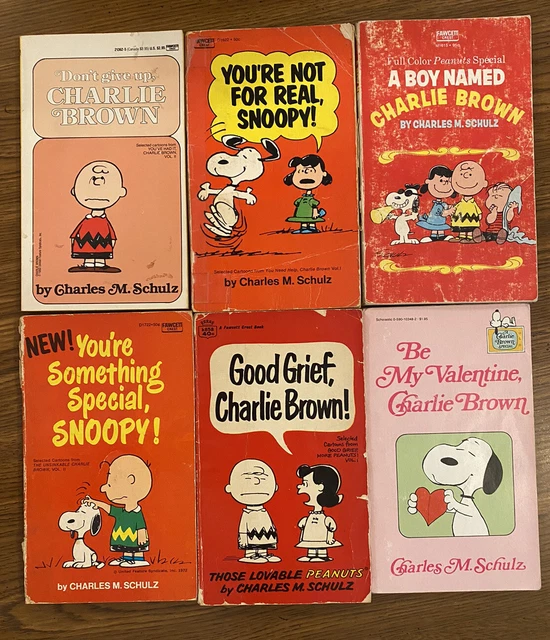 CHARLIE BROWN BOOKS By Charles Schulz Peanuts Snoopy LOT OF 6 Paperback VINTAGE £10.24 - PicClick UK