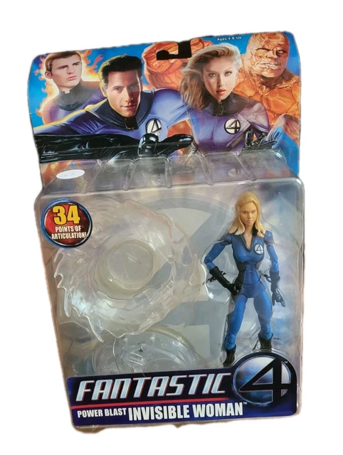 MARVEL FANTASTIC 4 Power Blast Invisible Woman Action Figure,Toy Biz ...