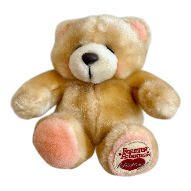 FOREVER FRIENDS HONEY Rare 6” Soft Toy Plush Teddy Bear Heart Paw ...