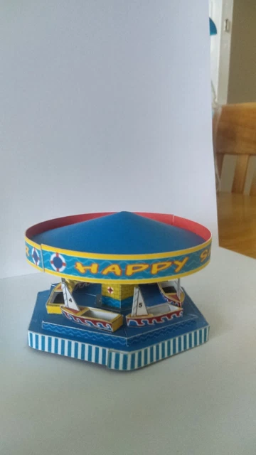 FUN FAIR CARD Model 00 Scale Kids Boat Fairground Card Kit Model ...