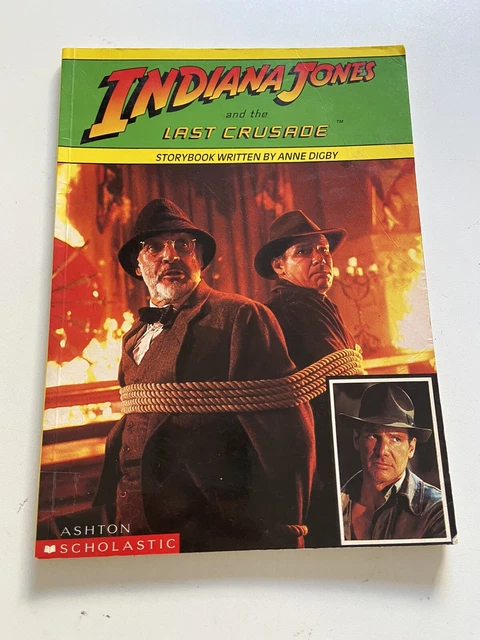 VINTAGE INDIANA JONES AND THE LAST CRUSADE Storybook- Scholastic 1989 ...