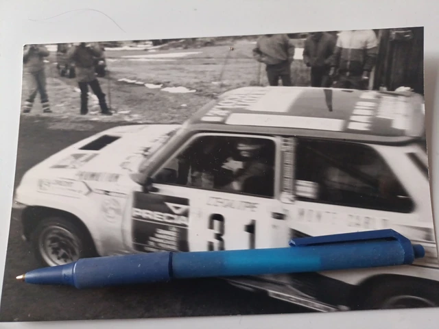 PHOTO RALLYE MONTE Carlo 1986 ,Aymé JP et brigitte, spéciale Burzet EUR ...