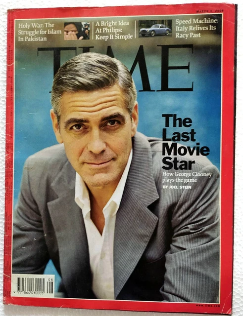 TIME MAGAZINE 3 March 2008 George Clooney John McCain Pakistan Fidel ...