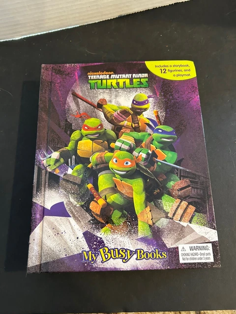 NICKELODEON TEENAGE MUTANT Ninja Turtles My Busy Book W/ 12 Action ...