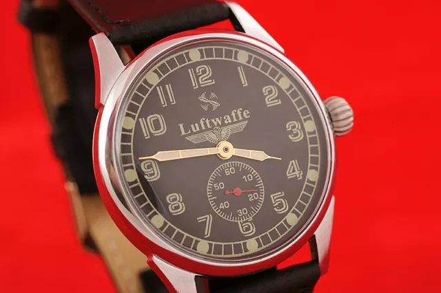 LUFTWAFFE VINTAGE MILITARY style WAR2 WW2 mechanical watch £128.95 ...