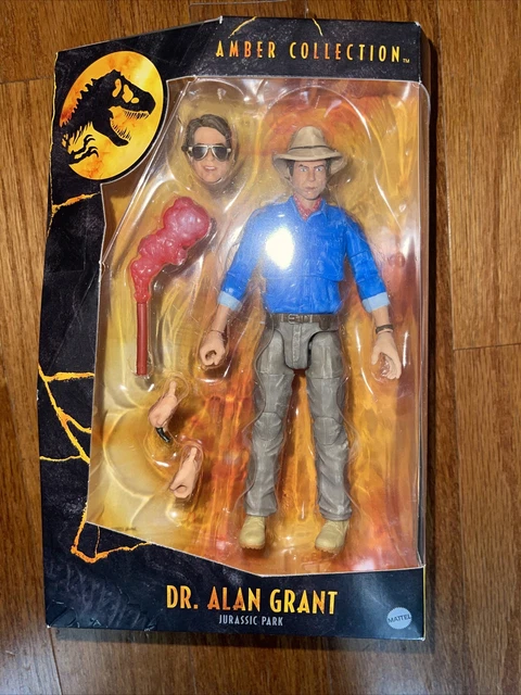 FIGURINE ARTICULÉE JURASSIC World Park Amber Collection Dr. Alan Grant ...