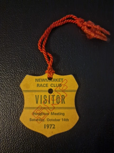 NEWMARKET RACECOURSE ENTRY Badge, Brigadier Gerard 1972 £5.91 - PicClick UK