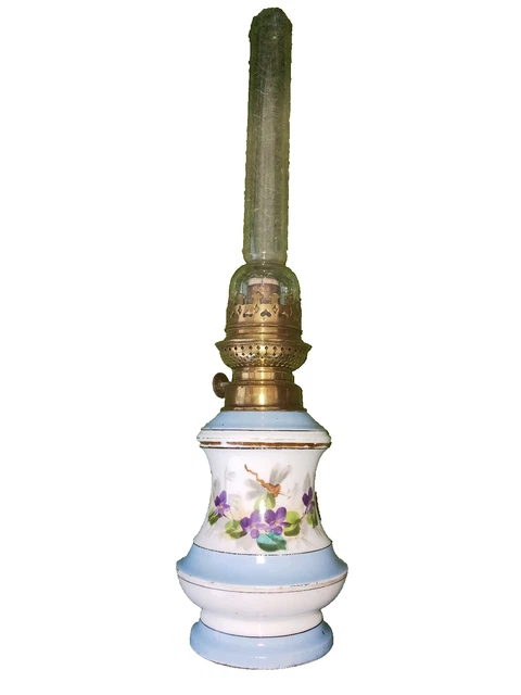 ANCIENNE LAMPE À pétrole vintage -patent-brevete- hauteur 66 cm avec le ...