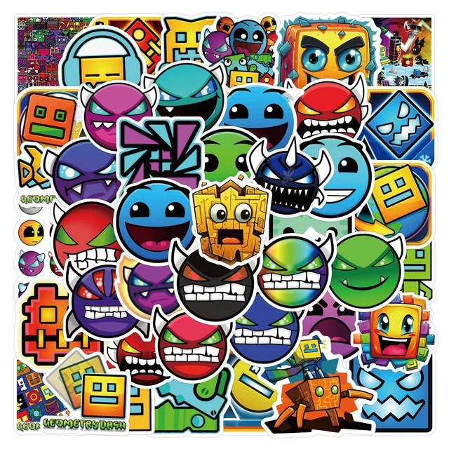 50X GEOMETRY DASH Steam Stickers Game Lite Subzero Laptop Notebook Kids ...
