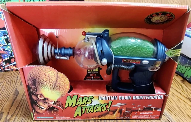 NOUVEAU 1996 MARS Attacks Violet Désintégrateur Cerveau Martien En ...