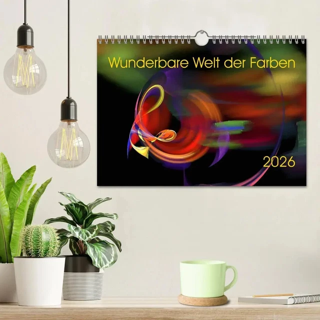 WUNDERBARE WELT DER Farben 2026 (Wandkalender 2026 DIN A4 quer ...