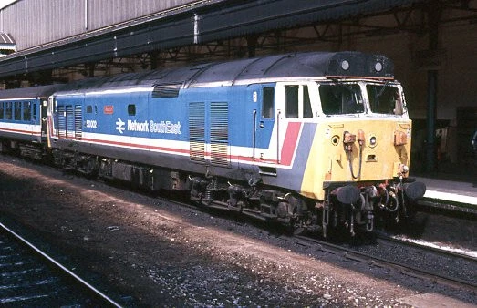 ORIGINAL COLOUR SLIDE of 50002 BR class 50 diesel loco £2.25 - PicClick UK