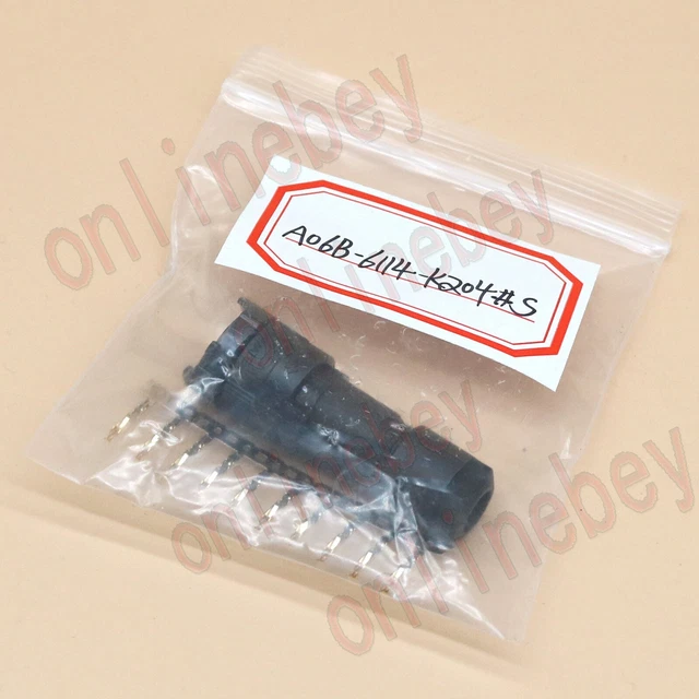 A06B-6114-K204#S NEW FOR Fanuc encoder wire connector JAE 10-pin plug ...