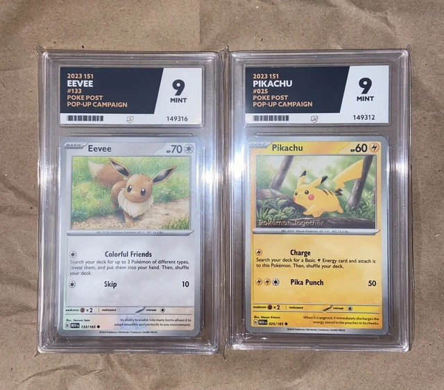 PIKACHU & EEVEE Pokemon Together Sealed Promo Card Set - Poke Post ...