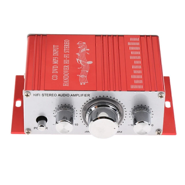 12V 2CH MINI HiFi Stereo Audio Amplifier AMP For Car Radio Motorcycles ...