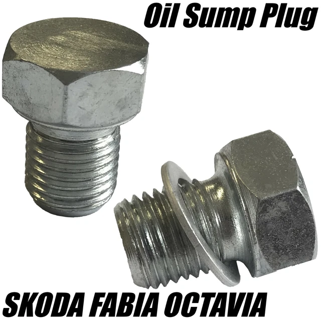 ENGINE OIL SUMP Pan Plug Drain Seal Washer For Skoda Fabia Octavia ...