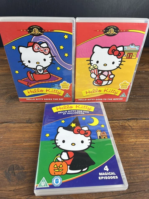HELLO KITTY DVD X3 Bundle (U) Region 2 Pal Goes To The Movies…saves The ...