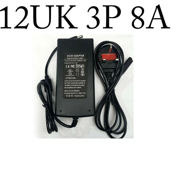 UNIVERSAL 100-240V AC to 12V DC Power Adapter (UK Plug) £12.99 ...