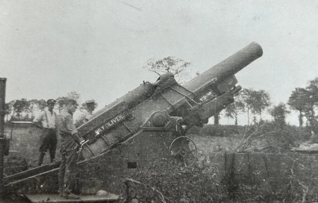 WW1 PHOTO POSTCARD. British Heavy Gun/Howitzer 🇬🇧 “Oily Oliver” £4.99 ...