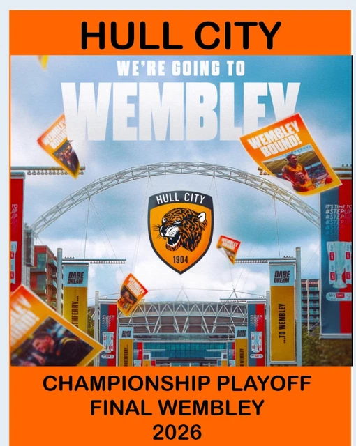 HULL CITY CHAMPIONSHIP Colour Playoff Final 2026 Very Rare Brand New ...