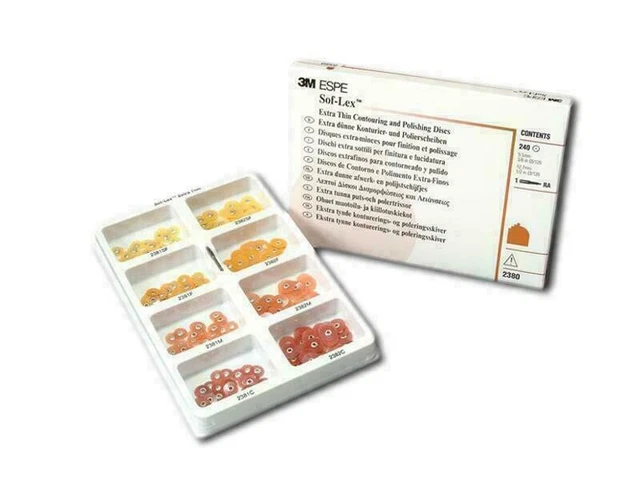 DENTAL 3M ESPE Sof-Lex soflex Contouring Polishing 240 Discs Kit 2380 ...