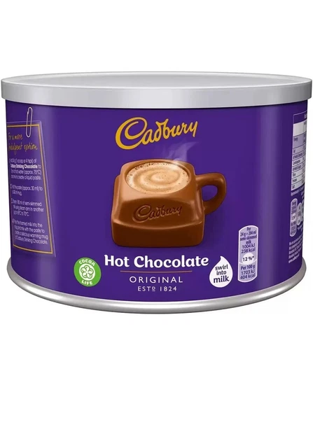 CADBURY DRINKING CHOCOLATE, 1 Kg smooth hot chocolate drink £15.99 ...