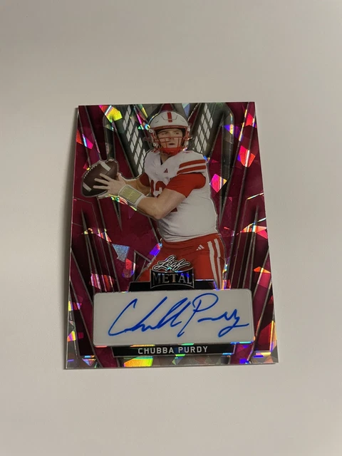 CHUBBA PURDY 2024 Leaf Metal Draft Red Ice Rookie Auto #d/5 Nevada EUR ...
