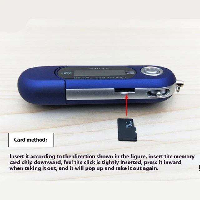 MINI MP3 PLAYER Support USB Charging Multiple Audios Format Travel ...