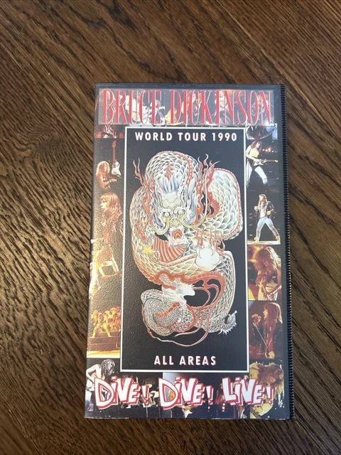 BRUCE DICKINSON WORKS Tour 1990 All Areas Dive Dive Live VHS Iron ...