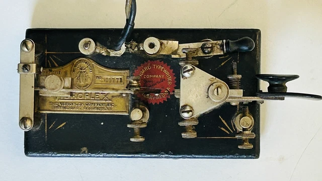VINTAGE VIBROPLEX TELEGRAPH Key Bug Morse Code $189.00 - PicClick CA