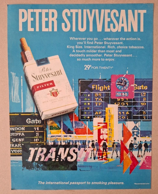 PETER STUYVESANT CIGARETTES Original UK Press Advert 1971 £5.44 ...