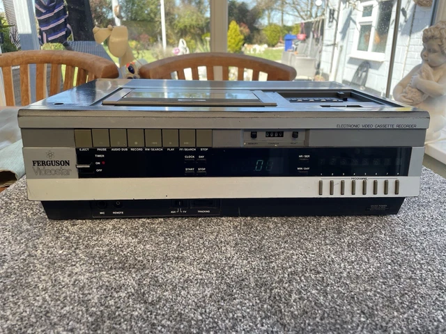 VINTAGE FERGUSON VIDEOSTAR 3V29 Top-loader VHS VCR Video Recorder ...