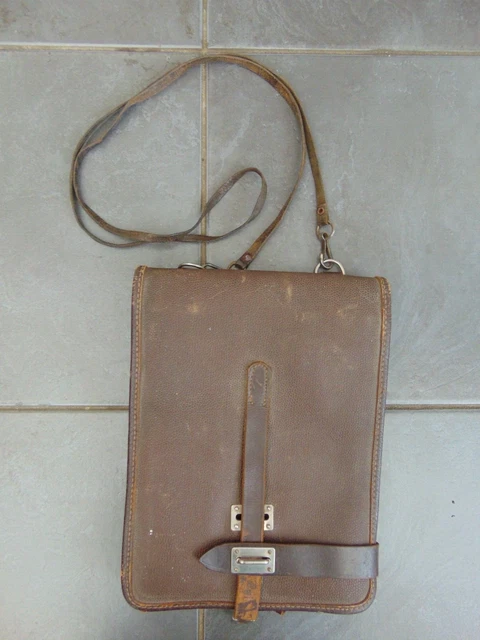 ORIGINAL WWII MILITARY Leather Map Case Early Post War £50.00 - PicClick UK