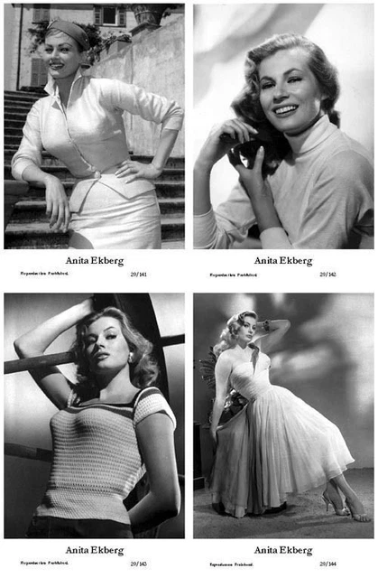 ANITA EKBERG - Movie Star Pin Up PHOTO POSTCARD - Publisher Swiftsure Postcard £8.23 - PicClick UK