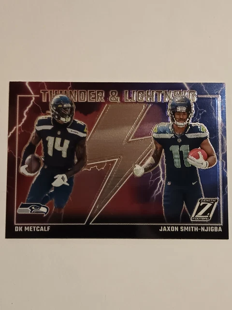 2023 ZENITH #19 DK Metcalf et Jaxon Smith-Njigba RC Thunder & Lightning ...